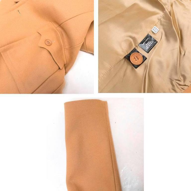 J.W Anderson Runway Camel Coat with a Studded Collar For Sale at 1stDibs