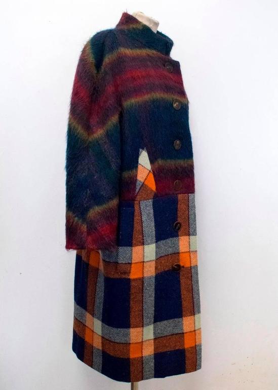 Vivienne Westwood Tarten Hand Woven Coat For Sale at 1stDibs