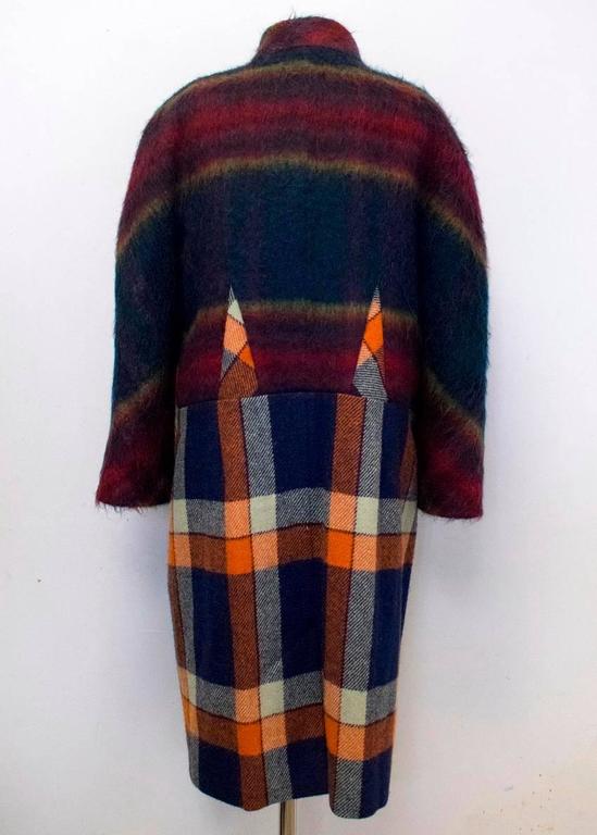 Vivienne Westwood Tarten Hand Woven Coat For Sale at 1stDibs