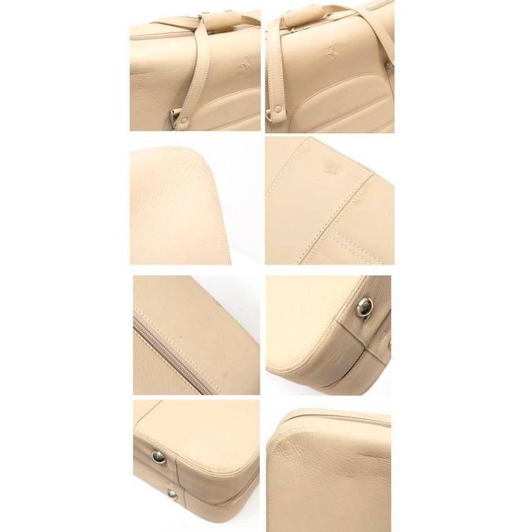 Ferrari Beige Leather Luggage - Suitcase For Sale at 1stDibs | ferrari ...