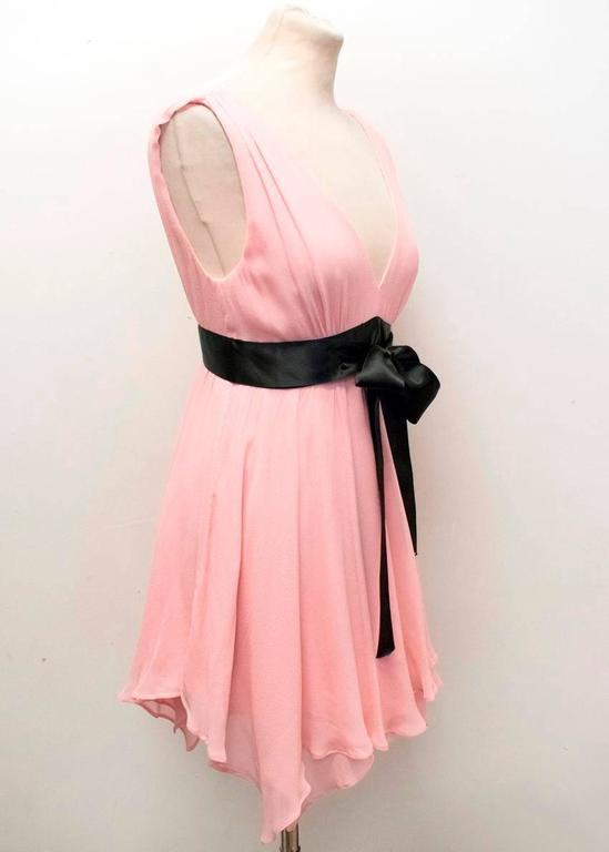 Michael Kors Pink Ribbon Mini Dress For Sale at 1stDibs