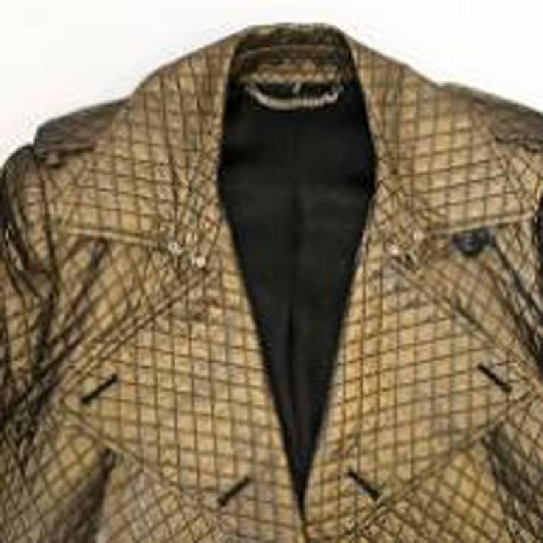 Burberry Gold Trench Coat For Sale at 1stDibs