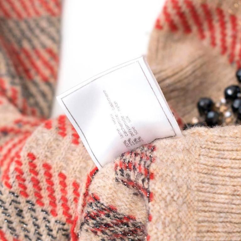 Chanel Multicolour Stripe Cardigan For Sale at 1stDibs