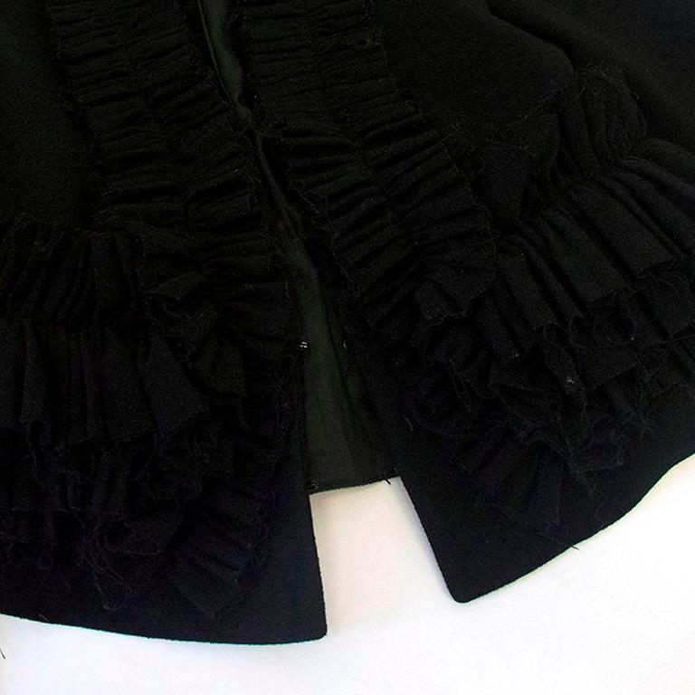 Givenchy Black Ruffle Jacket For Sale at 1stDibs