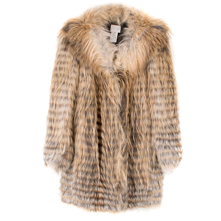 Celine Fox Fur Coat Size 6 For Sale at 1stDibs | celine fur coat ...