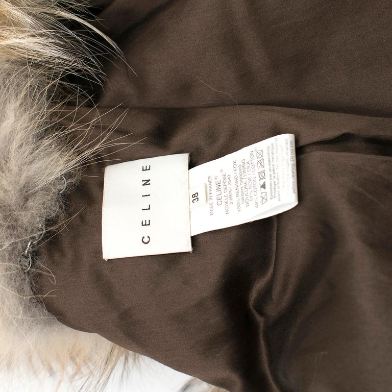 Celine Fox Fur Coat Size 6 For Sale at 1stDibs | celine fur coat ...