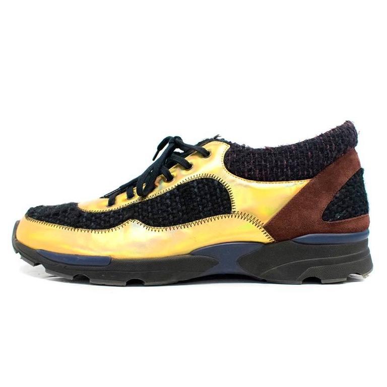 Chanel Men's Multicolour Tweed Trainers For Sale at 1stDibs | chanel ...