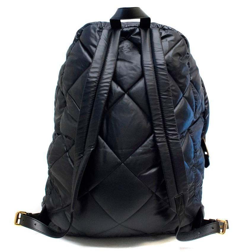 Moschino Black Oversized Quilted Backpack For Sale at 1stDibs ...