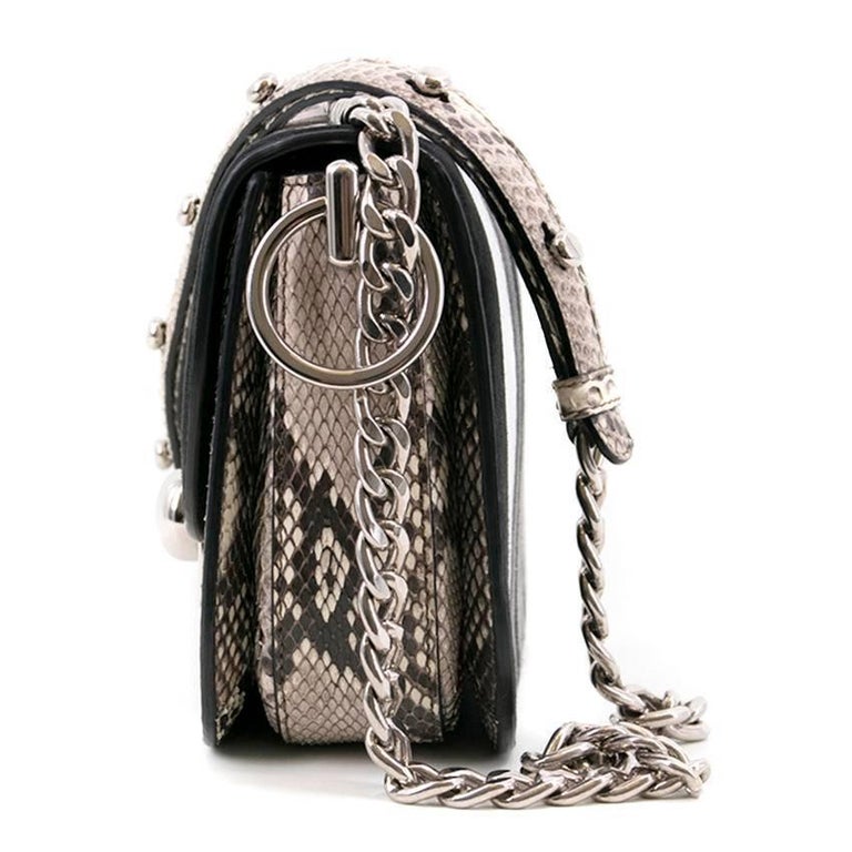 Prada Arcade Python and Leather Flap Bag For Sale at 1stDibs | prada ...