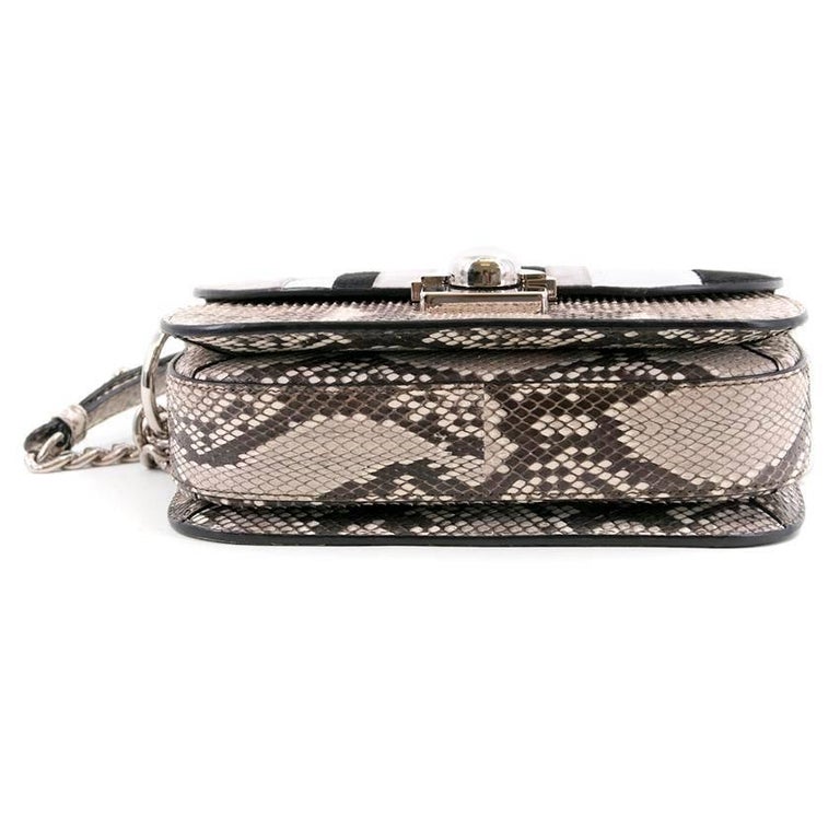 Prada Arcade Python and Leather Flap Bag For Sale at 1stDibs | prada ...