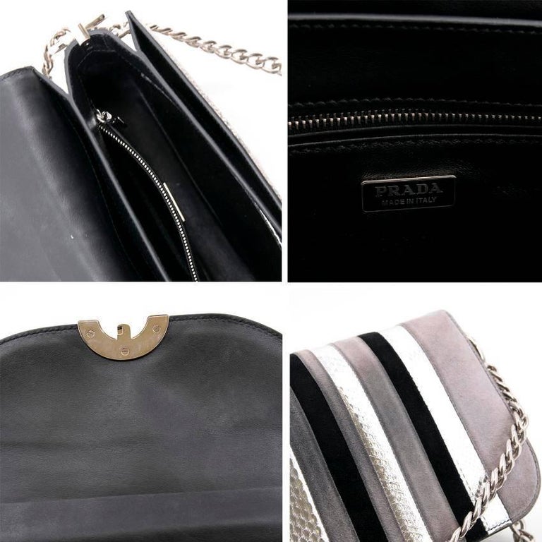 Prada Arcade Python and Leather Flap Bag For Sale at 1stDibs | prada arcade bag