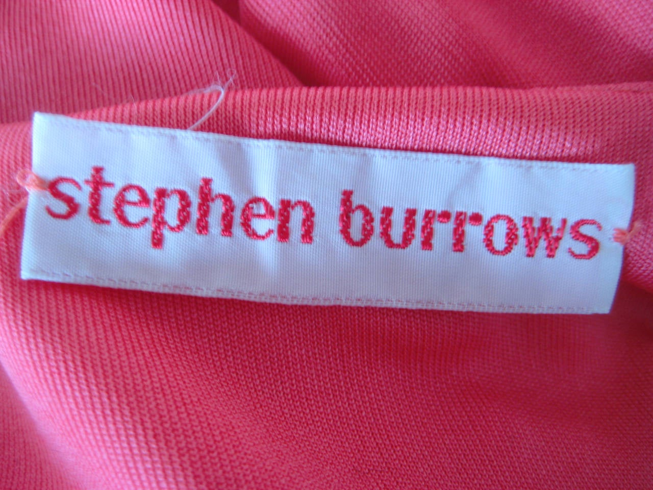 1970s Stephen Burrows Matte Jersey Disco Dress For Sale at 1stDibs