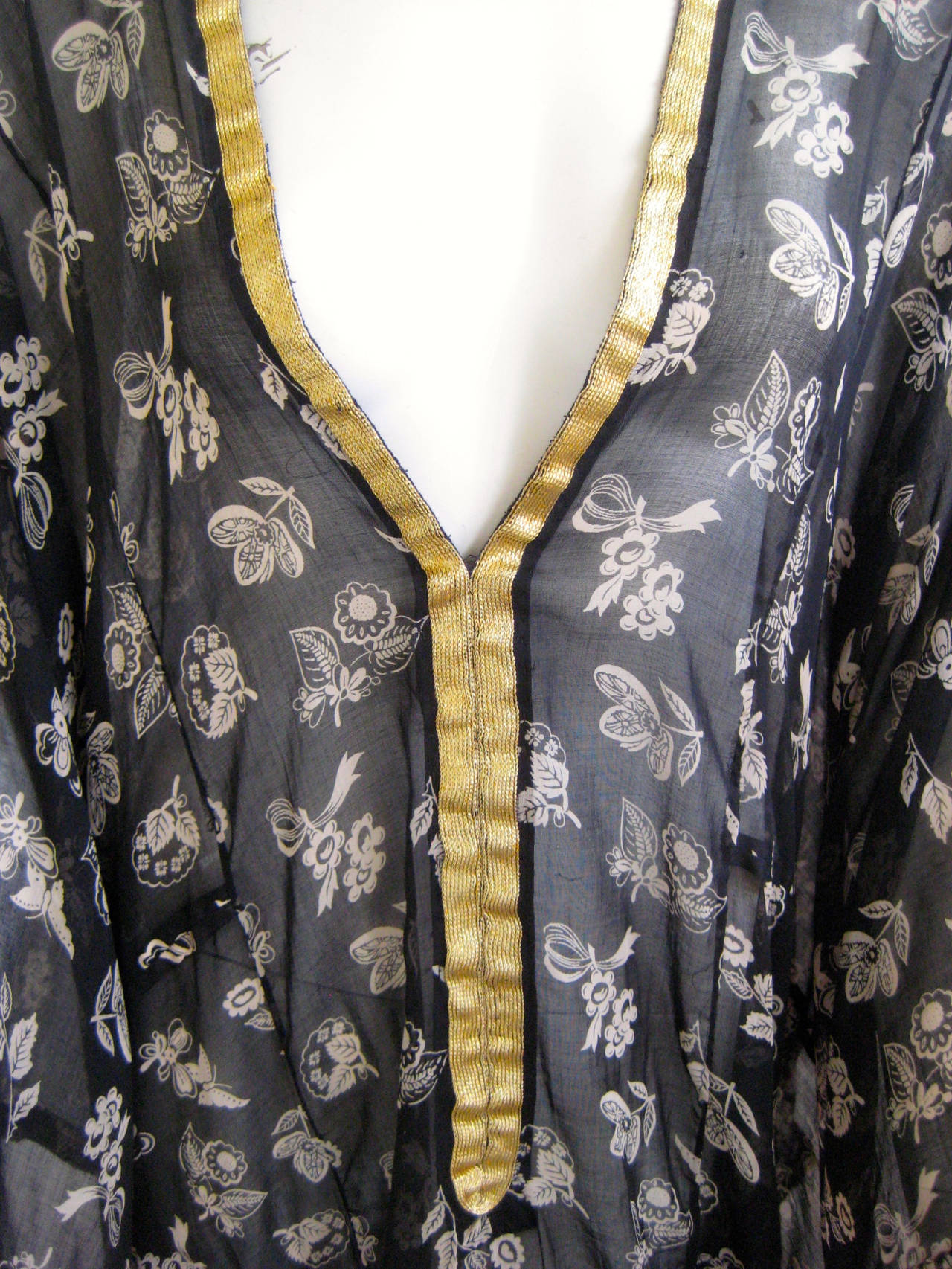 Early 20th Century Middle Eastern Caftan Trimmed In Cloth Of Gold at ...