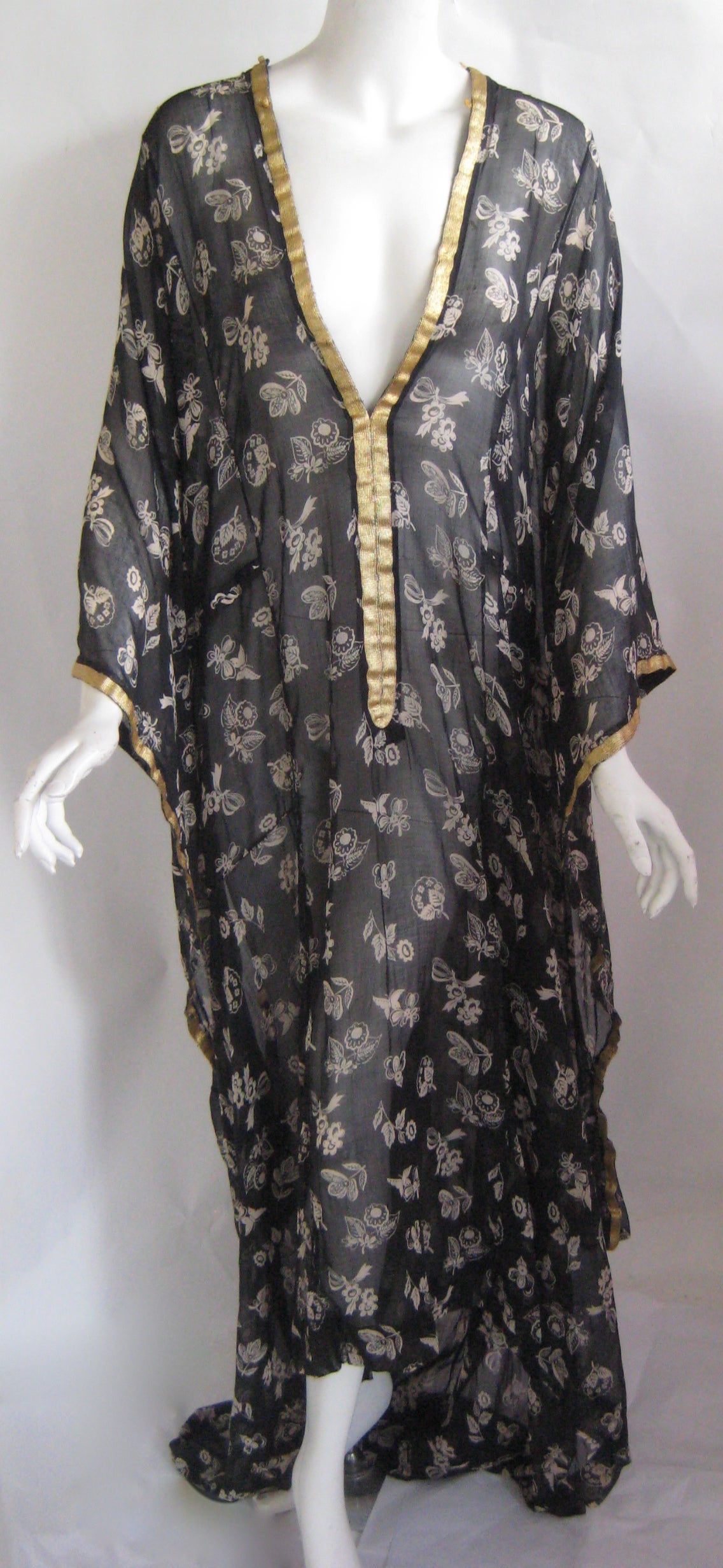 Early 20th Century Middle Eastern Caftan Trimmed In Cloth Of Gold at ...