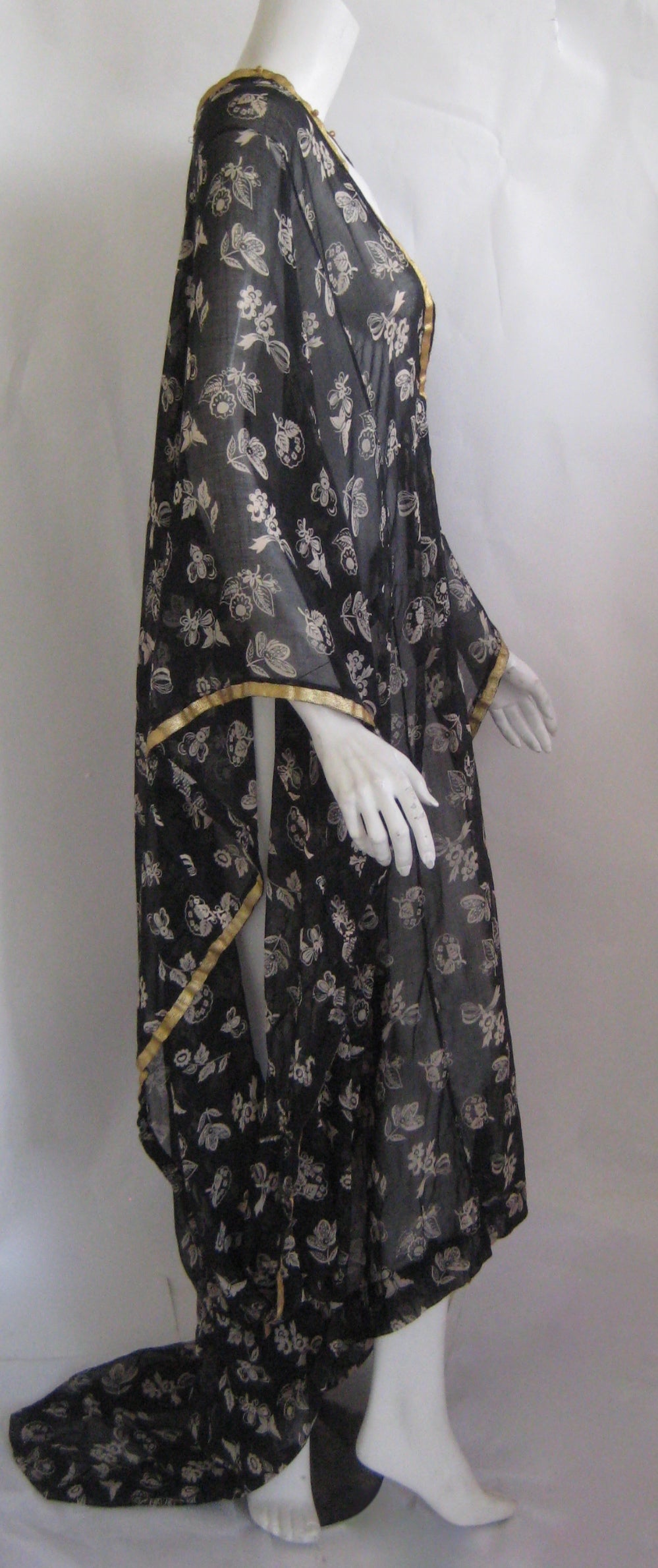 Early 20th Century Middle Eastern Caftan Trimmed In Cloth Of Gold at ...