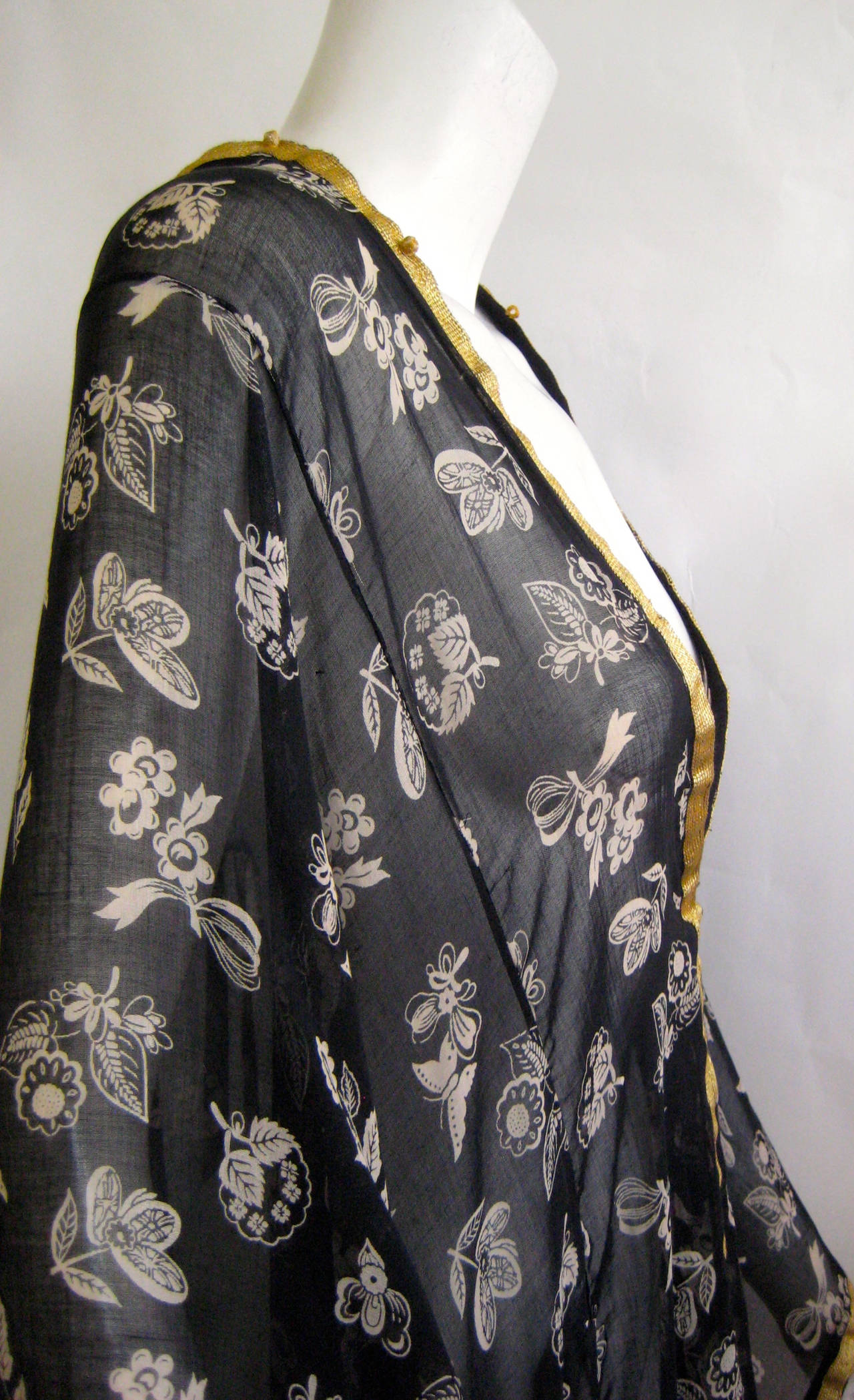 Early 20th Century Middle Eastern Caftan Trimmed In Cloth Of Gold at ...