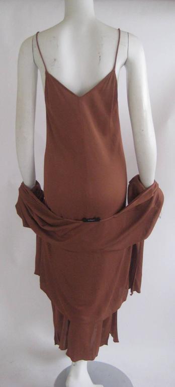 1970 Scott Barrie Matte Jersey Dress with Matching Jacket at 1stDibs