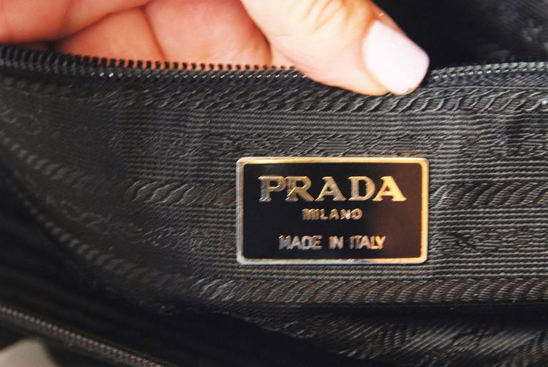 Vintage Black Nylon Prada Speedy Bag with Fringes For Sale at 1stDibs