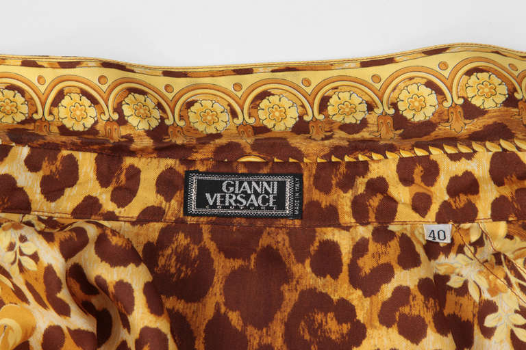 Versace Couture Silk Baroque Scarf Print Blouse at 1stDibs | versace ...