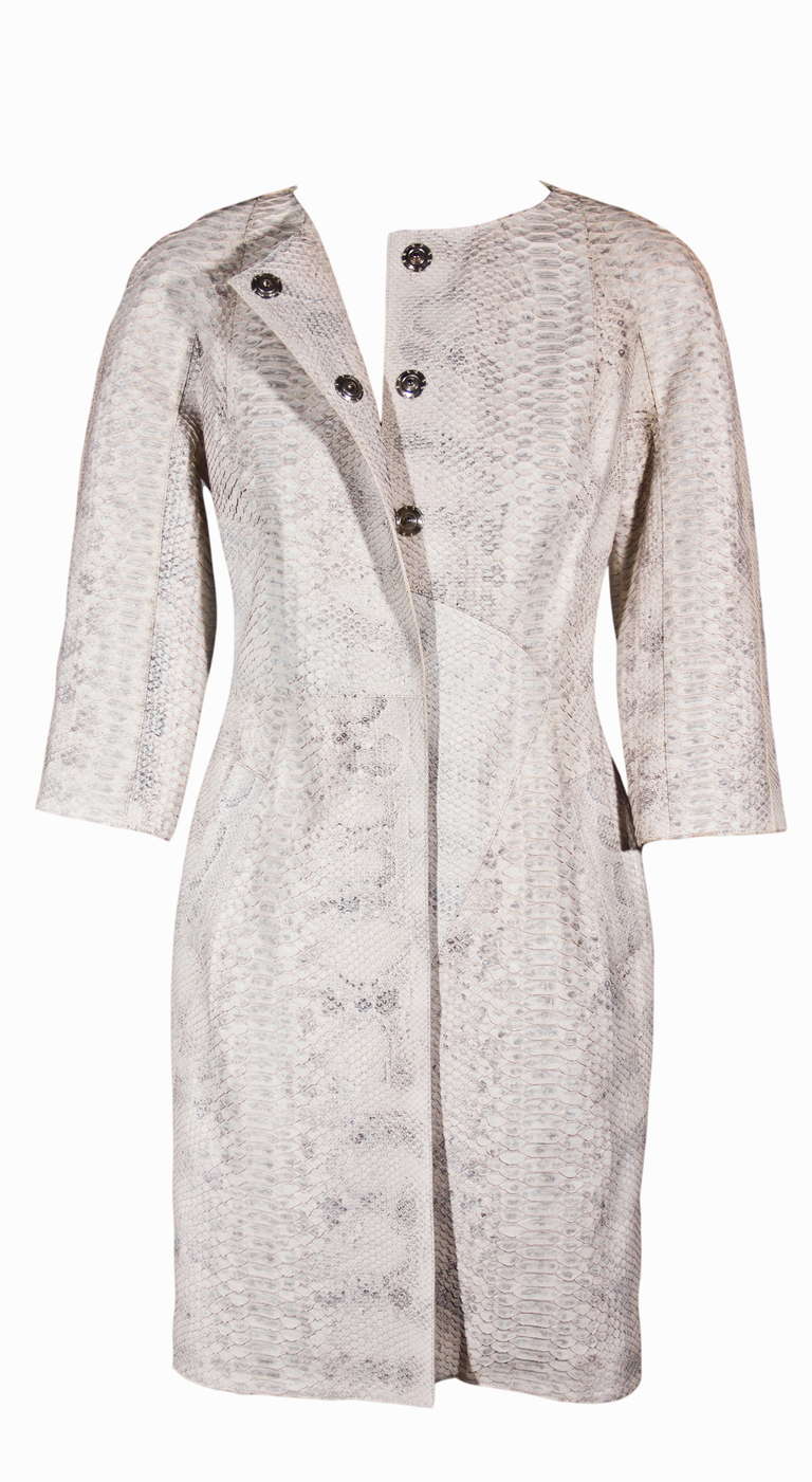 Christian Dior Python Princess Coat at 1stDibs