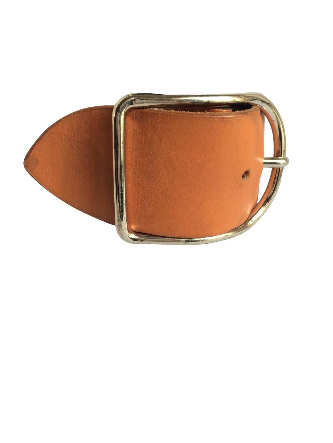 Hermes Leather Cuff Bracelet at 1stdibs
