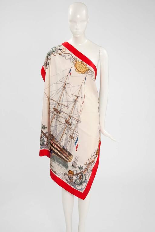1959 Hermes L'Ocean Silk Twill Carré Scarf at 1stDibs | hermes carre ...
