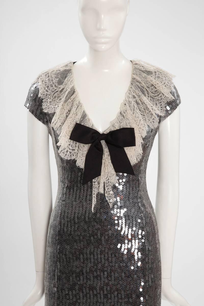 Chanel Sequined Mini Dress For Sale at 1stdibs
