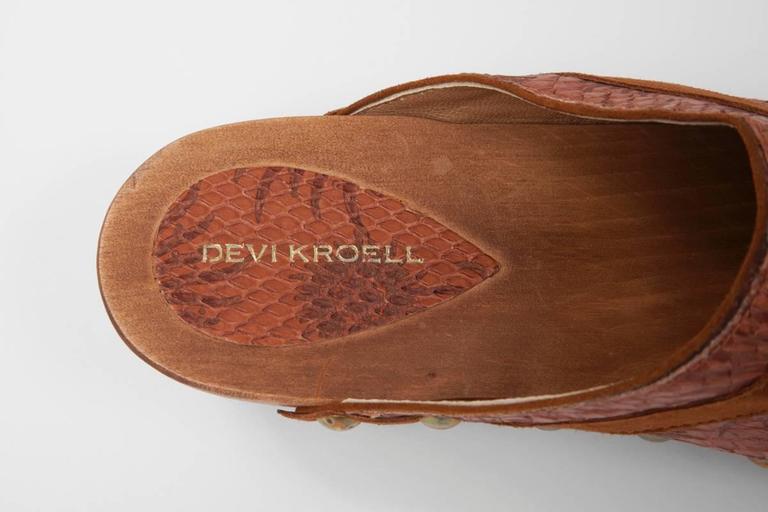 Devi Kroell Unworn Snakeskin and Suede Clogs For Sale at 1stDibs ...