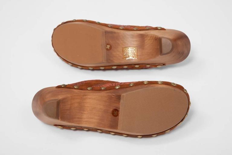 Devi Kroell Unworn Snakeskin and Suede Clogs For Sale at 1stDibs ...