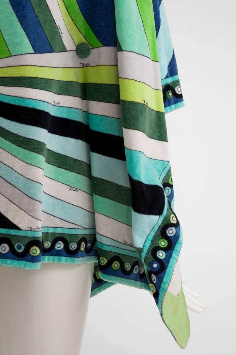 Emilio Pucci Terry Cloth Poncho Caftan at 1stDibs | terry cloth caftan