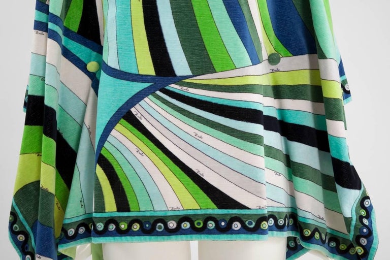 Emilio Pucci Terry Cloth Poncho Caftan at 1stDibs | terry cloth caftan