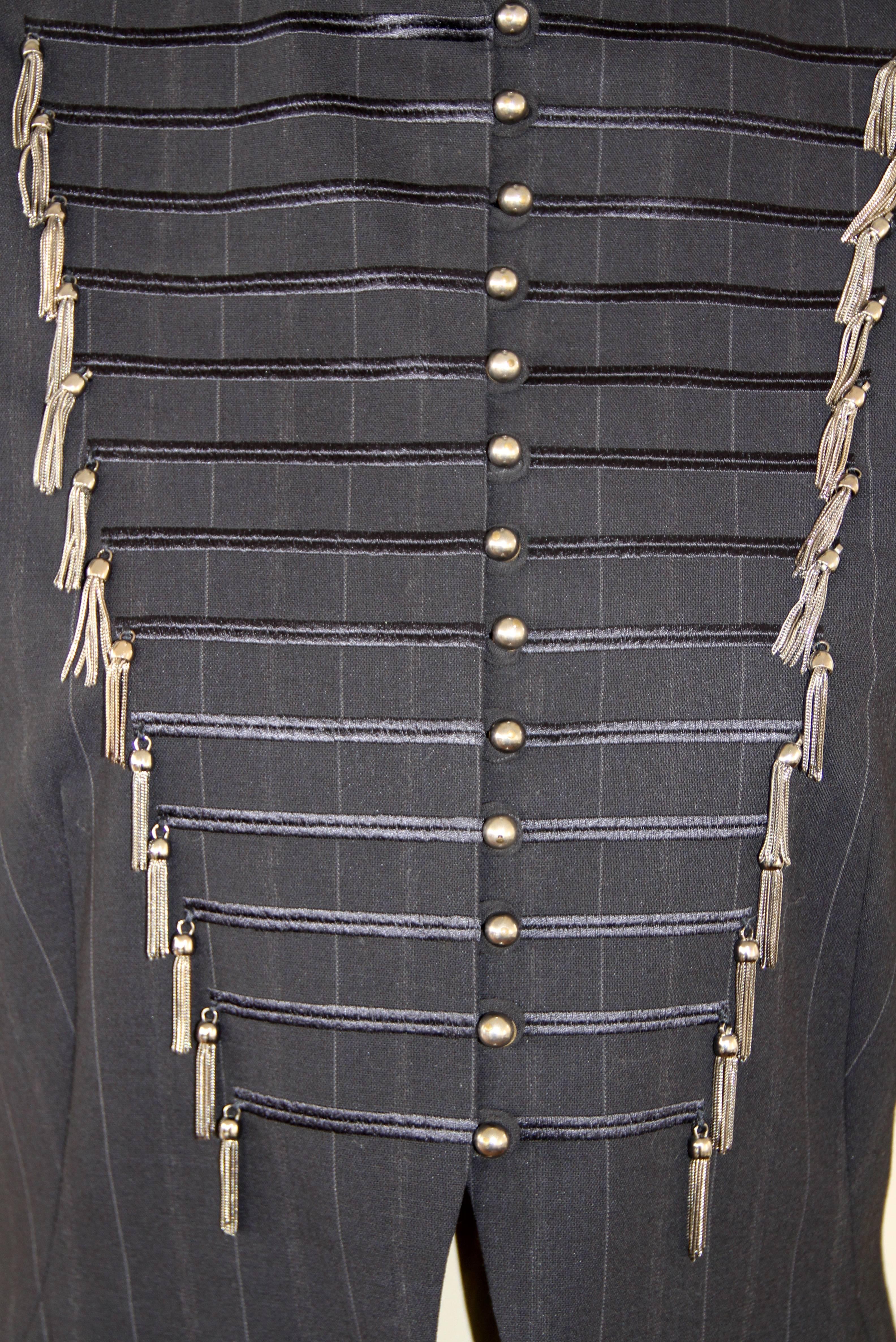 Rare Rifat Ozbek Tailcoat Jacket Spring 1991 For Sale at 1stDibs