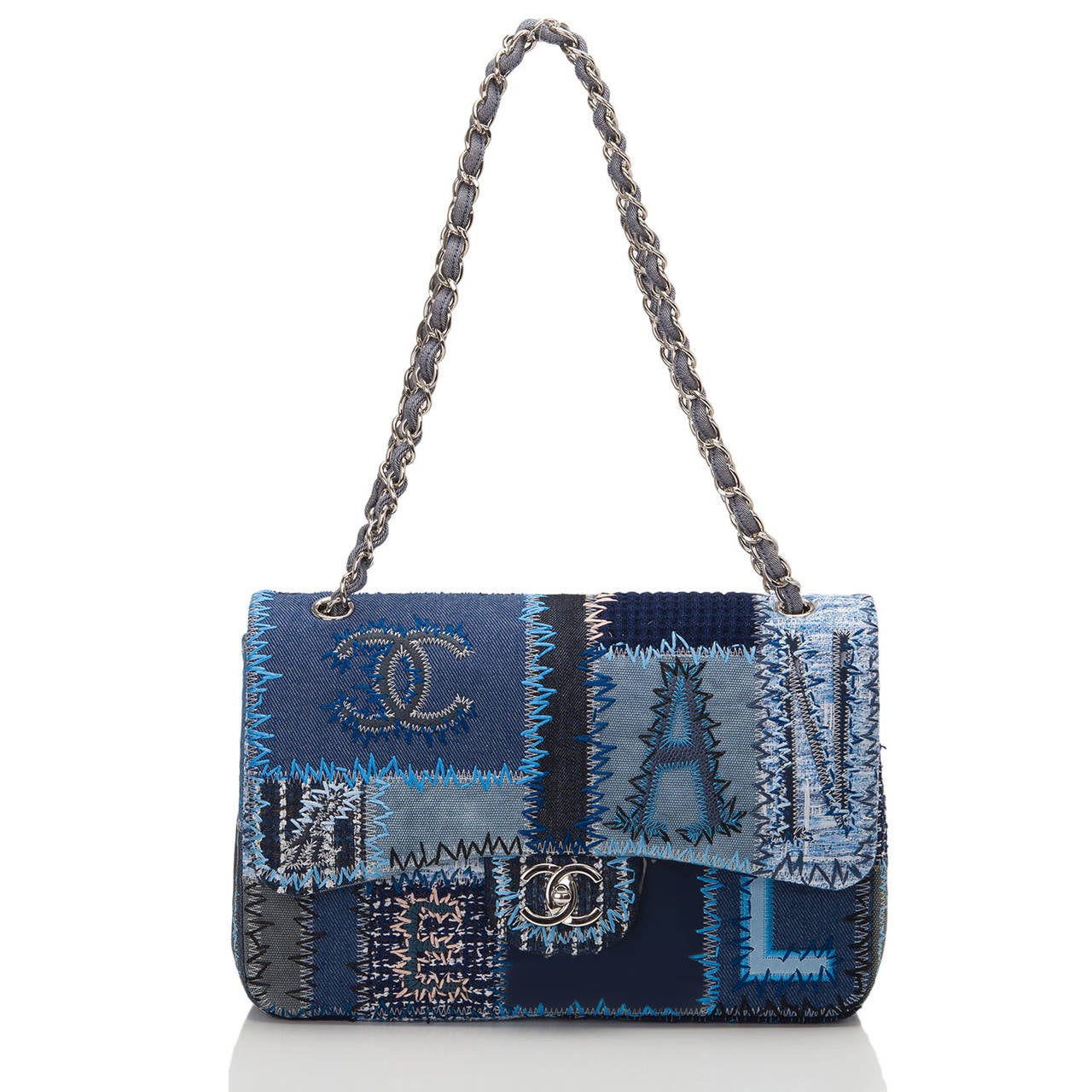 Chanel Quilted Patchwork Flap Bag at 1stDibs