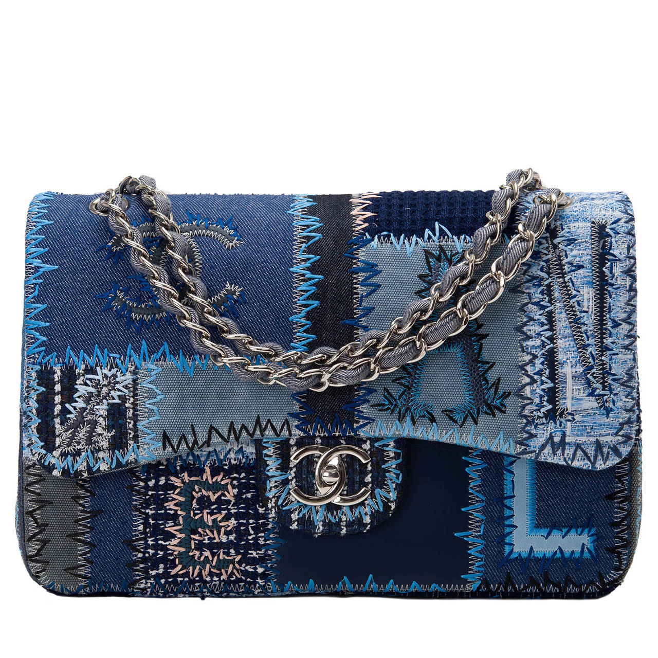 Chanel Quilted Patchwork Flap Bag at 1stDibs