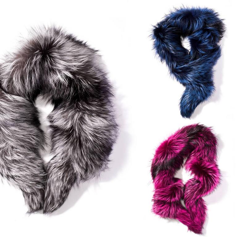 Fox Stole in Silver For Sale at 1stDibs