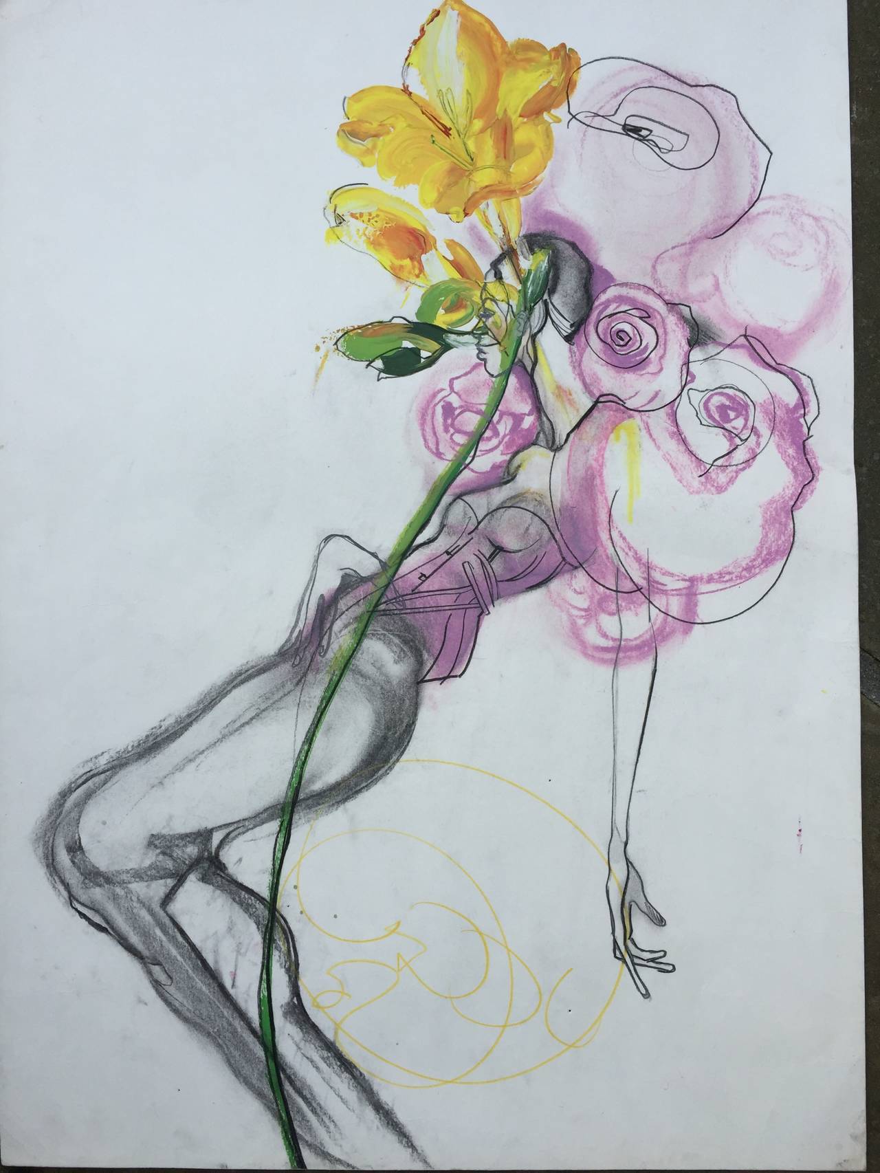 John Galliano Original 1990's Fashion Illustration at 1stDibs | john ...