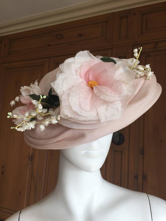 Christian Dior 1950's Haute Couture Chapeau with Lily of the Valley at ...