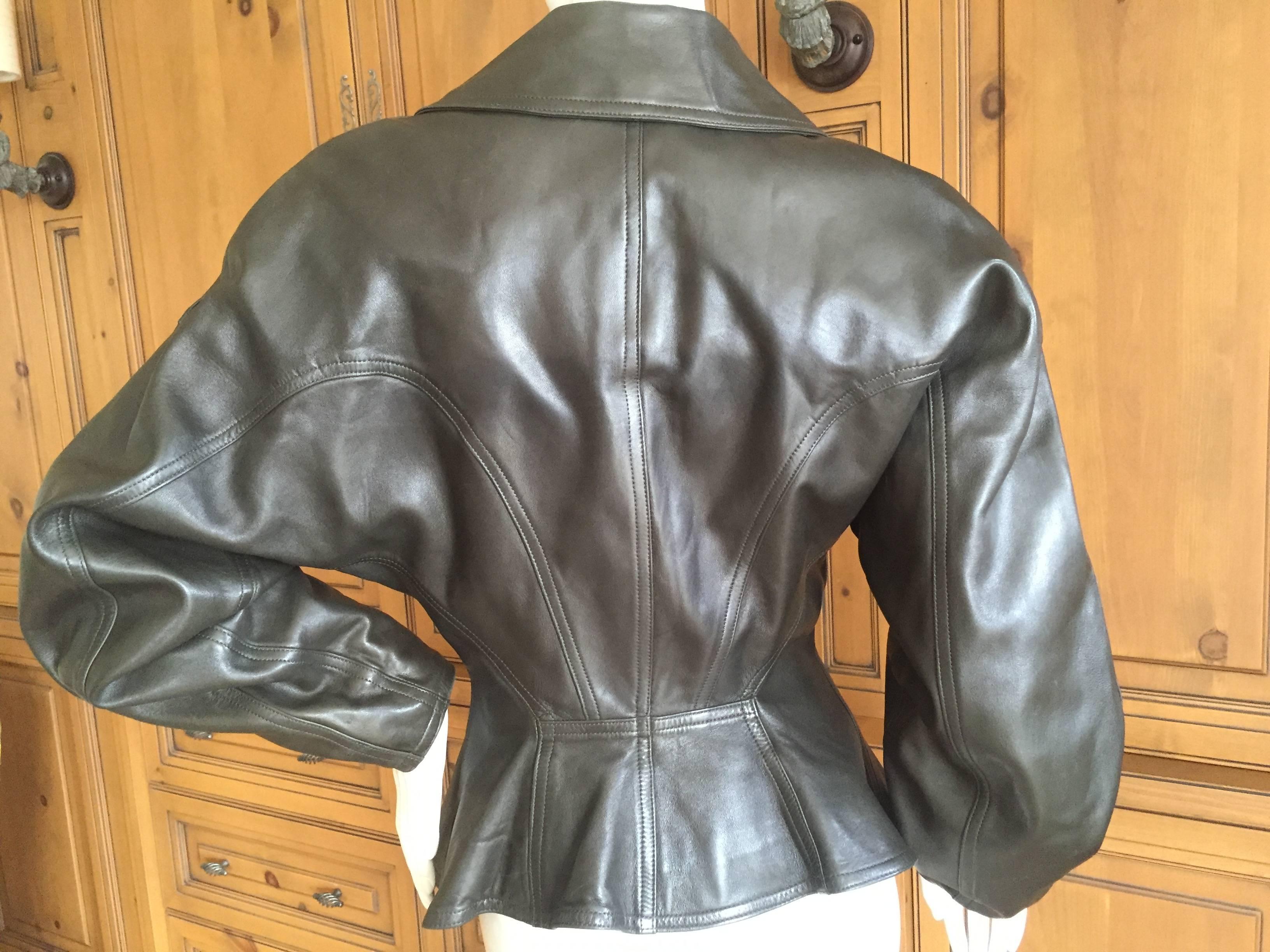 Azzedine Alaia 1984 Corset Lace Leather Jacket For Sale at 1stDibs ...