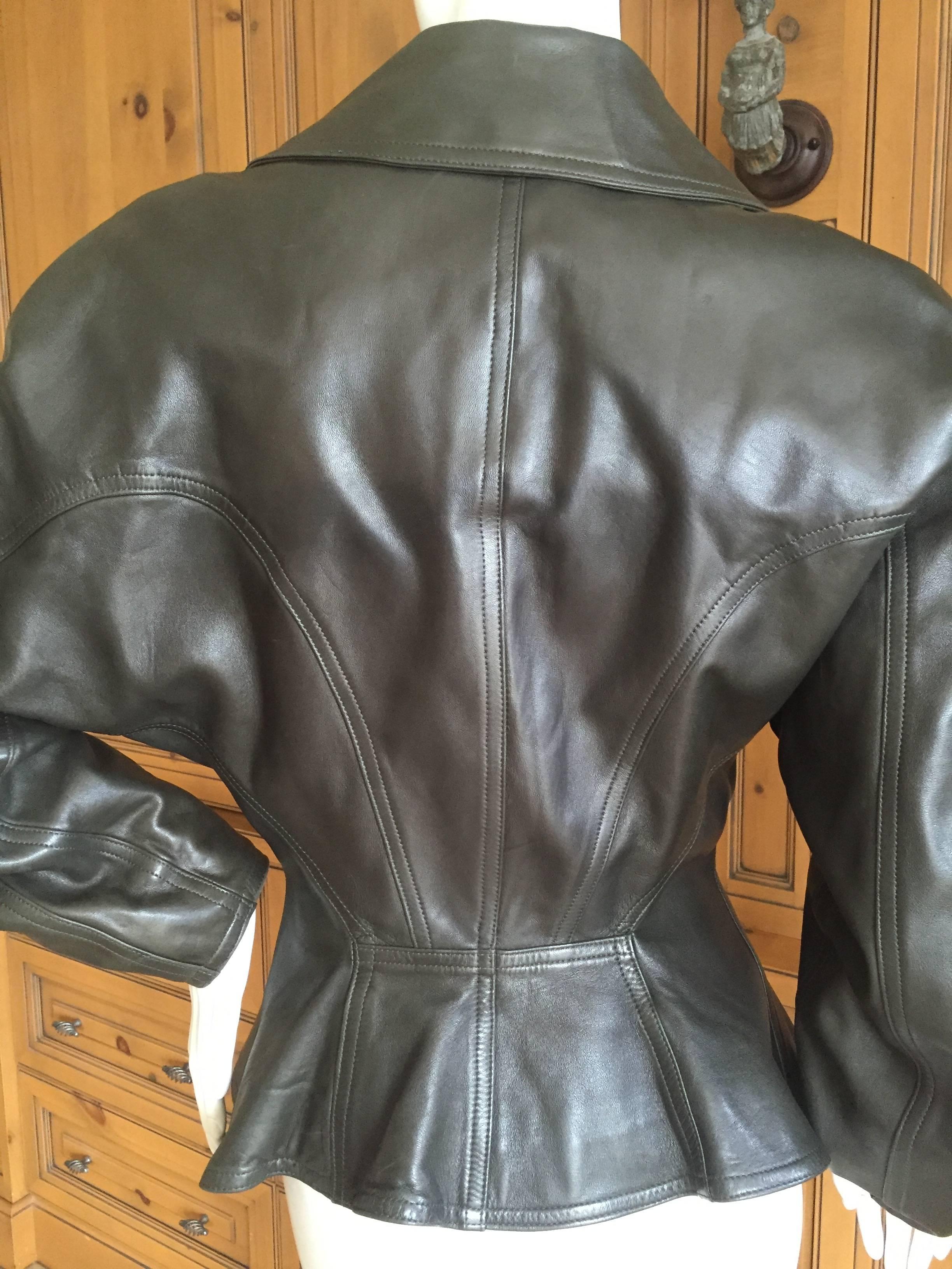 Azzedine Alaia 1984 Corset Lace Leather Jacket For Sale at 1stDibs ...