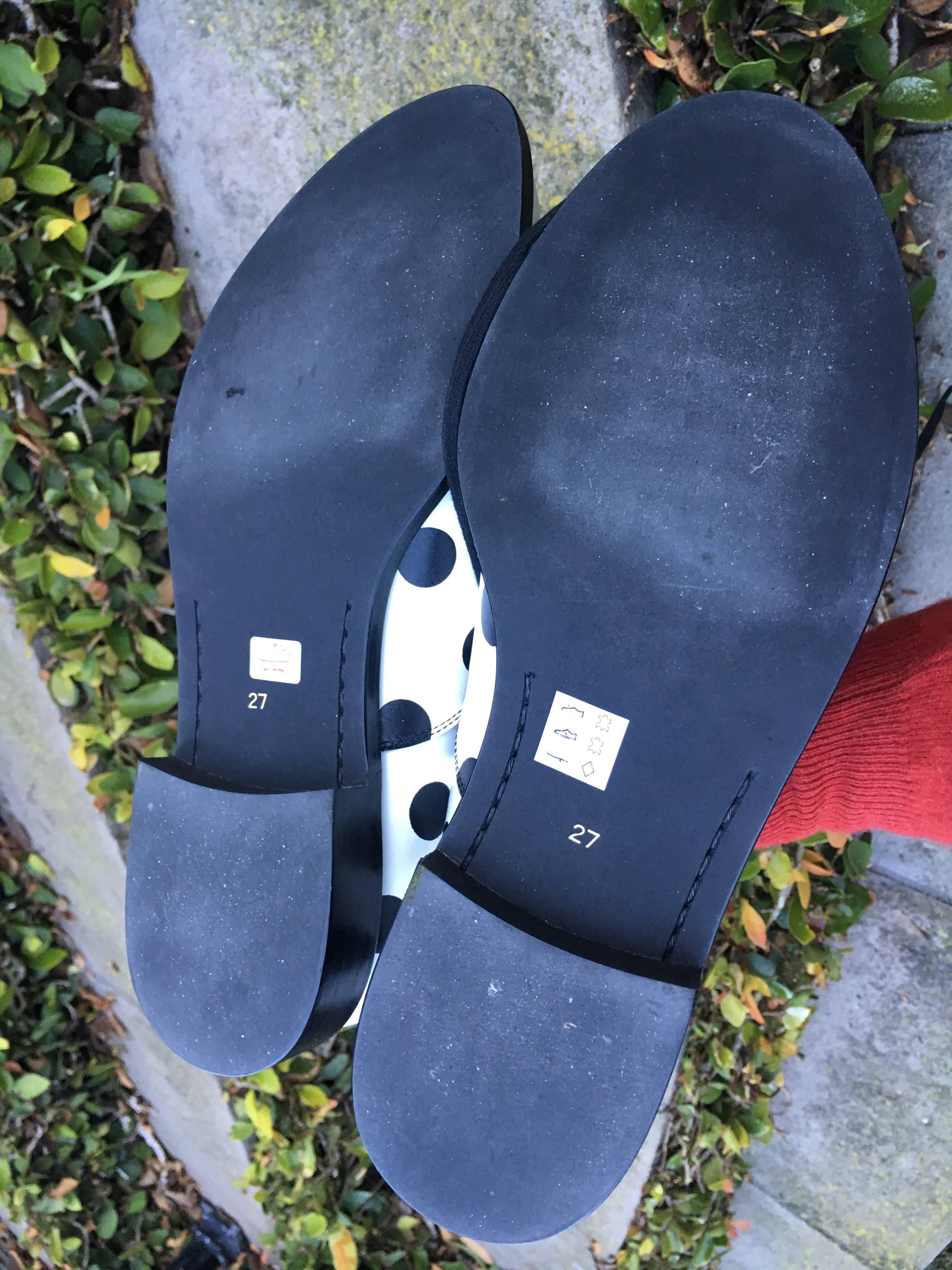Comme des Garcons Mens Polka Dot Shoes New Size 9.5 US For Sale at ...