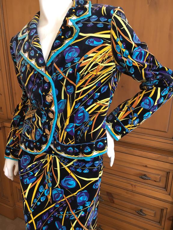 Emilio Pucci 1960's Cotton Velvet Suit from Saks Fifth Avenue Pristine ...