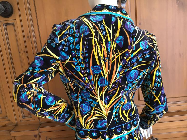 Emilio Pucci 1960's Cotton Velvet Suit from Saks Fifth Avenue Pristine ...