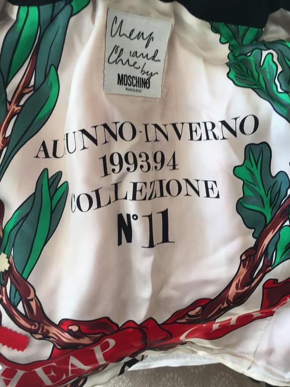 Moschino 1993 Ruffled Red Jacket For Sale at 1stDibs