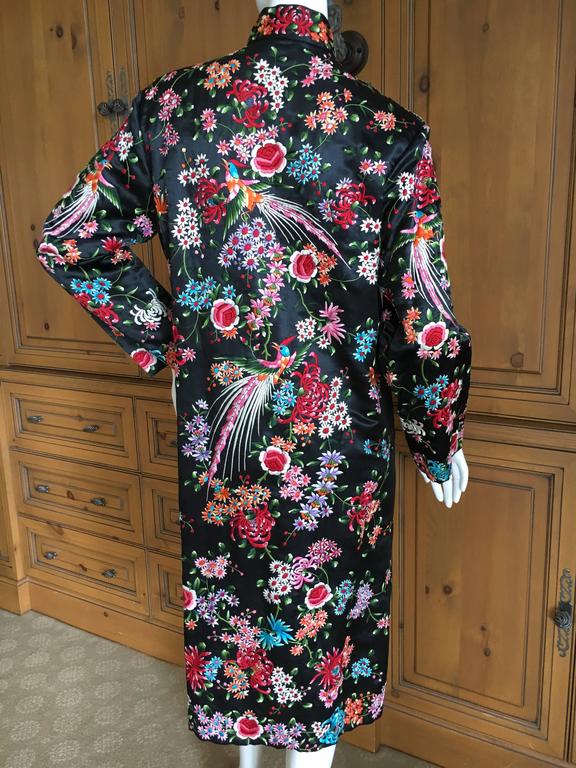 1920's Asian Exquisite Embroidered Evening Coat with Chrysanthemum and ...
