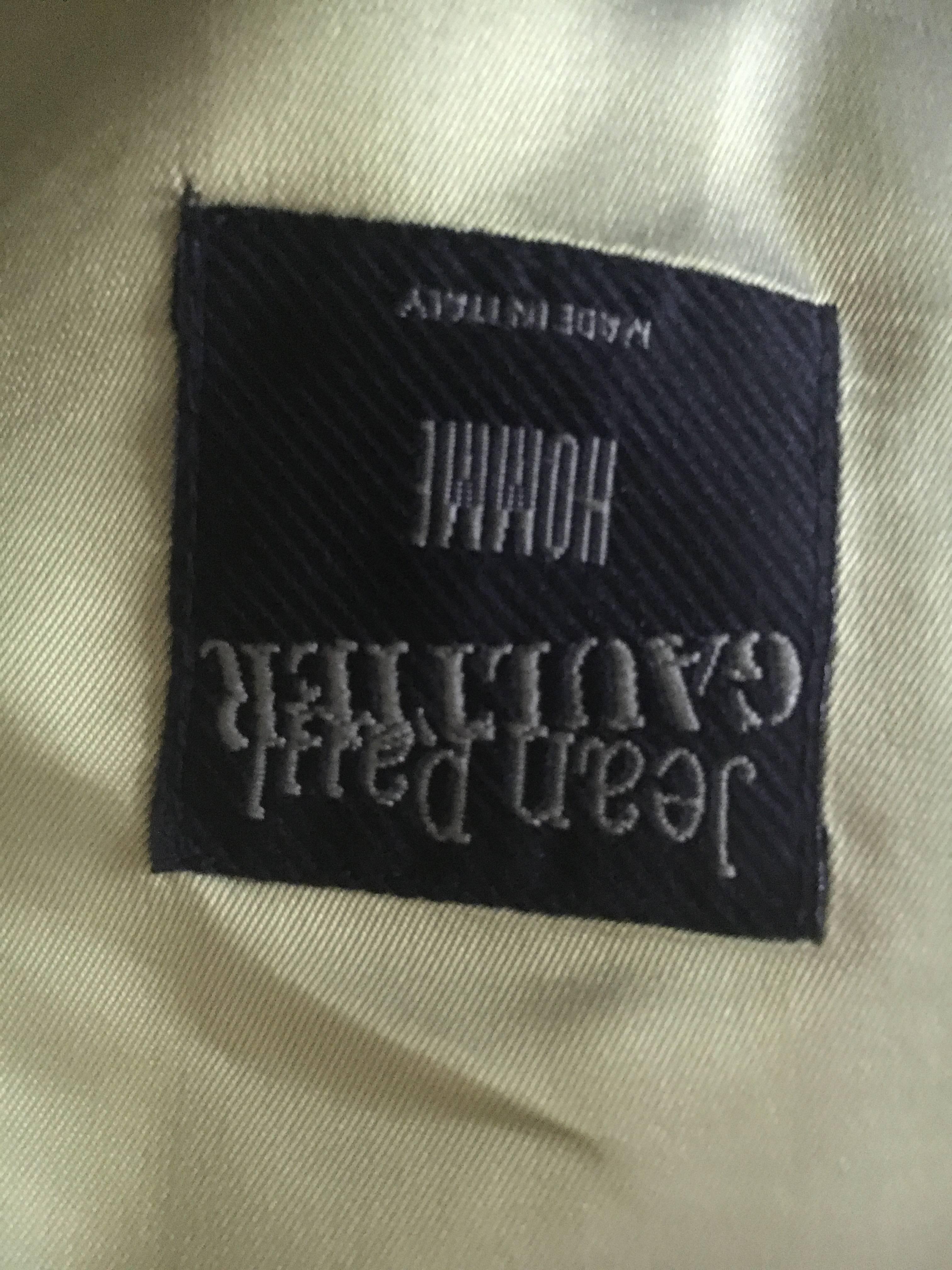 Jean Paul Gaultier 1980's Men Rare Op Art Torso Jacket Size 42 For Sale ...