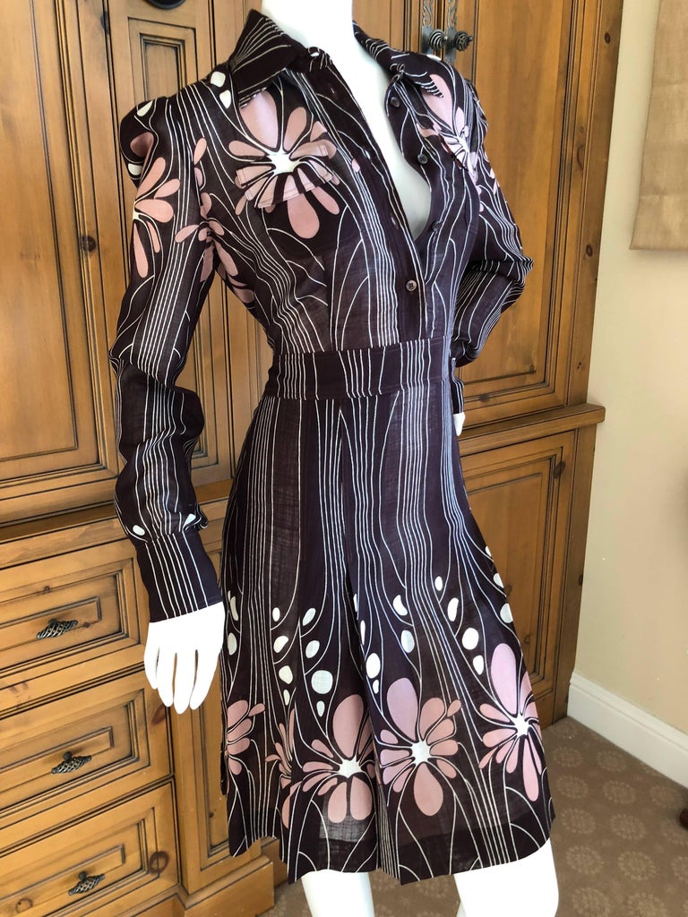 Miu Miu Art Nouveau Pattern Dress Size 44 For Sale at 1stDibs | art ...
