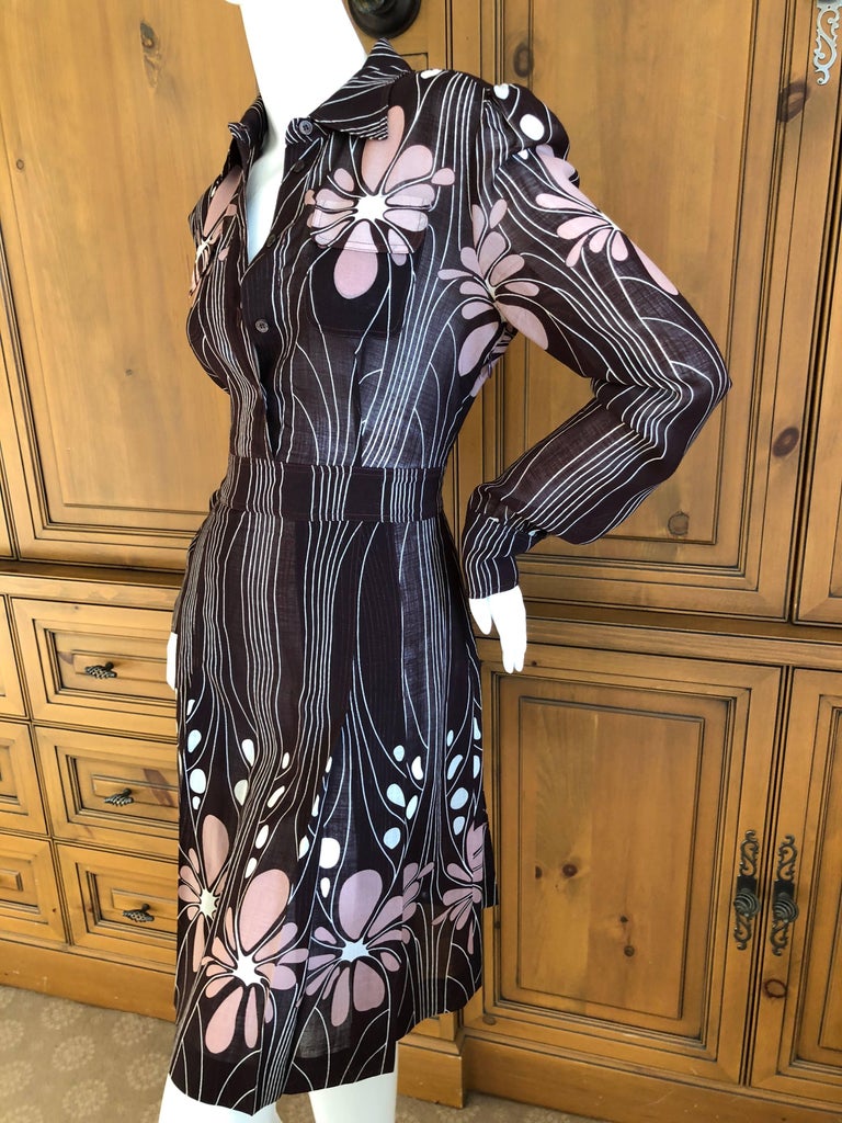 Miu Miu Art Nouveau Pattern Dress Size 44 For Sale at 1stDibs | art ...