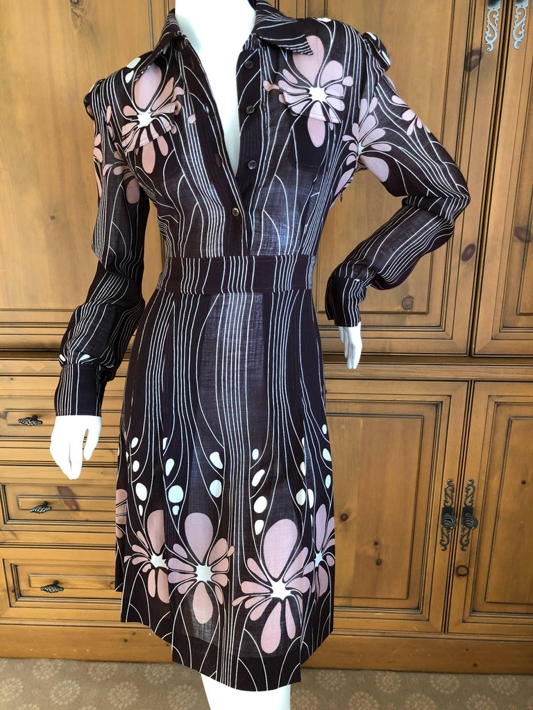 Miu Miu Art Nouveau Pattern Dress Size 44 For Sale at 1stDibs | art ...