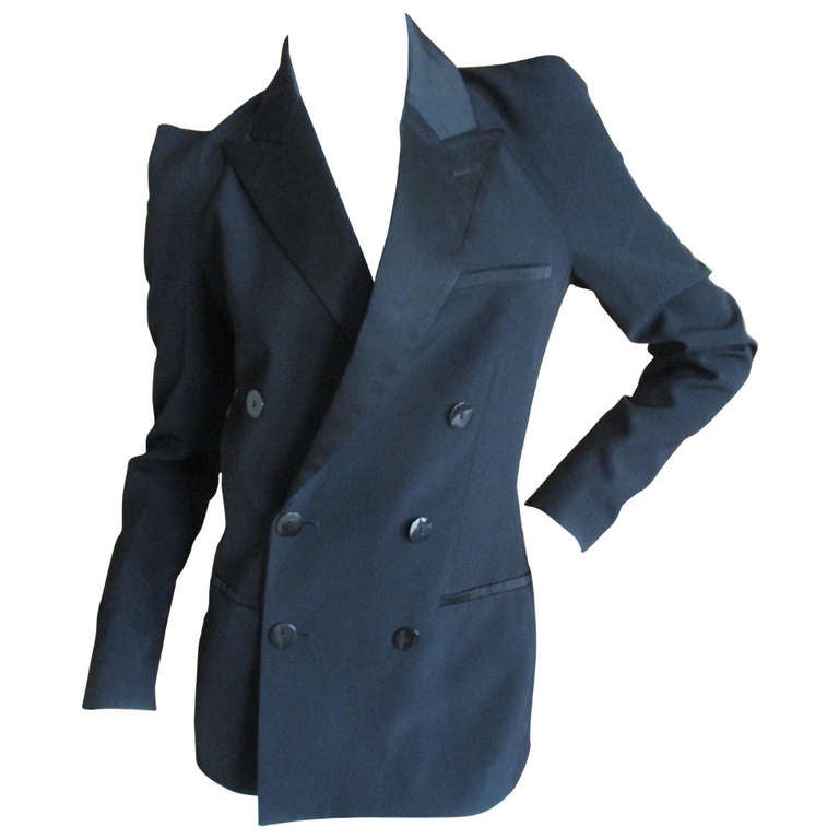 Gaultier Vintage Backless Tuxedo Jacket at 1stDibs