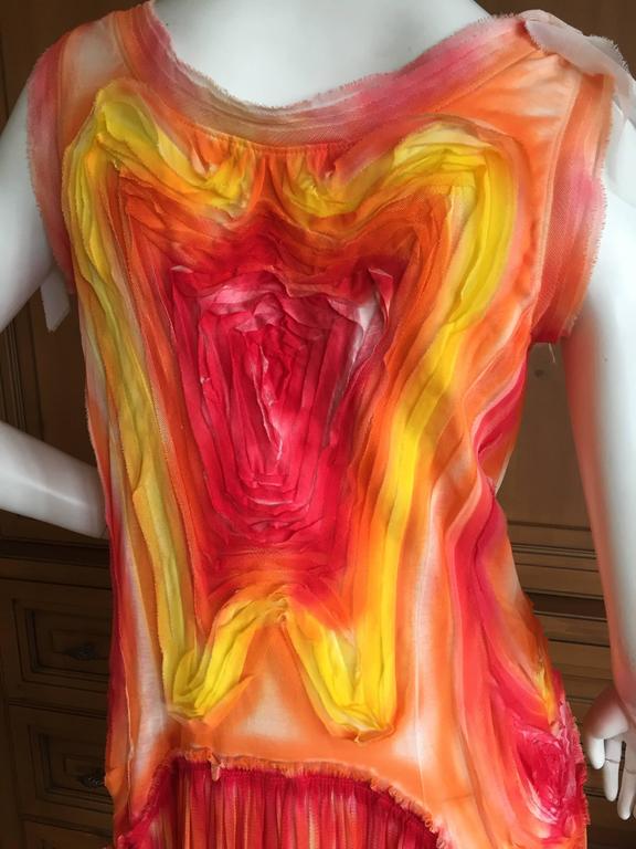 Issey Miyake Colorful Silk Tie Dye Dress at 1stDibs
